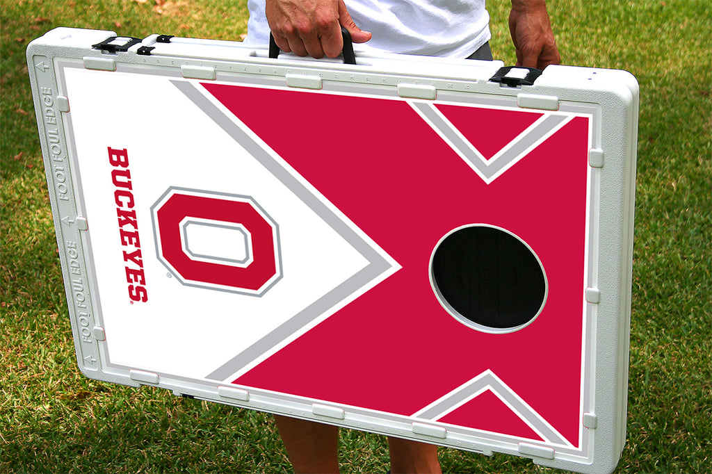 Ohio State Buckeyes Vintage Baggo Bean Bag Toss Portable 2x3 Cornhole ...