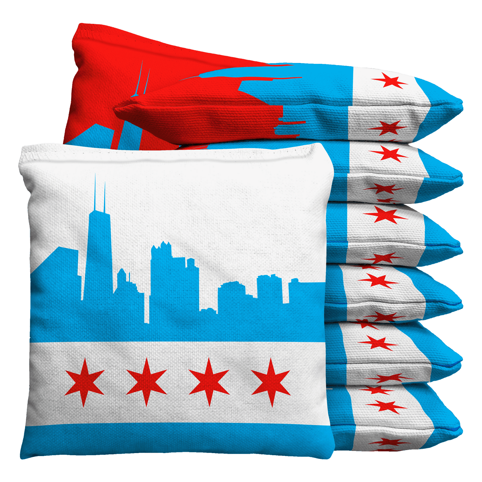 Chicago Skyline Baggo Cornhole Bean Bag Toss Bags (set of 8) – Baggo Inc