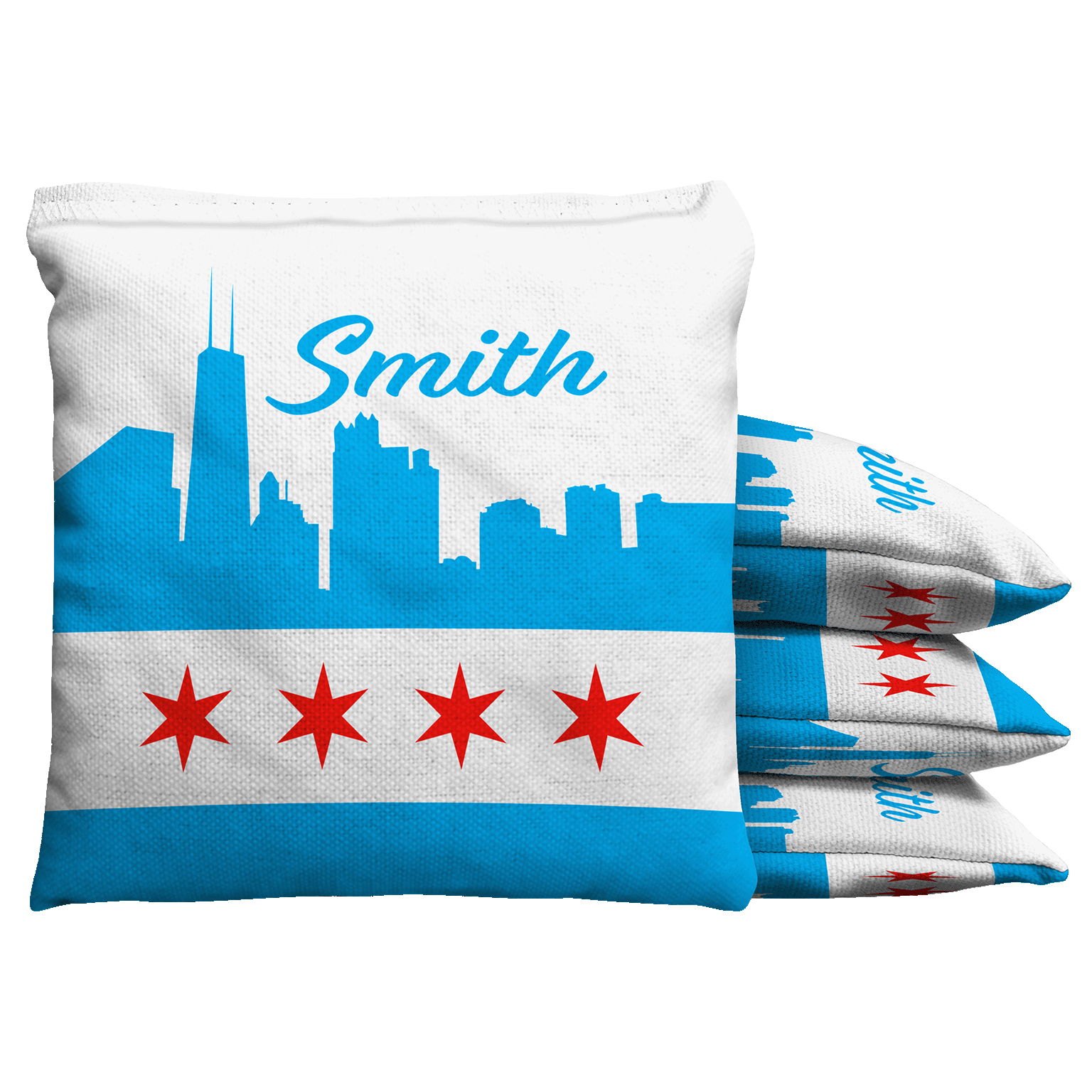 Chicago Skyline Baggo Cornhole Bean Bag Toss Bags (set of 8) – Baggo Inc